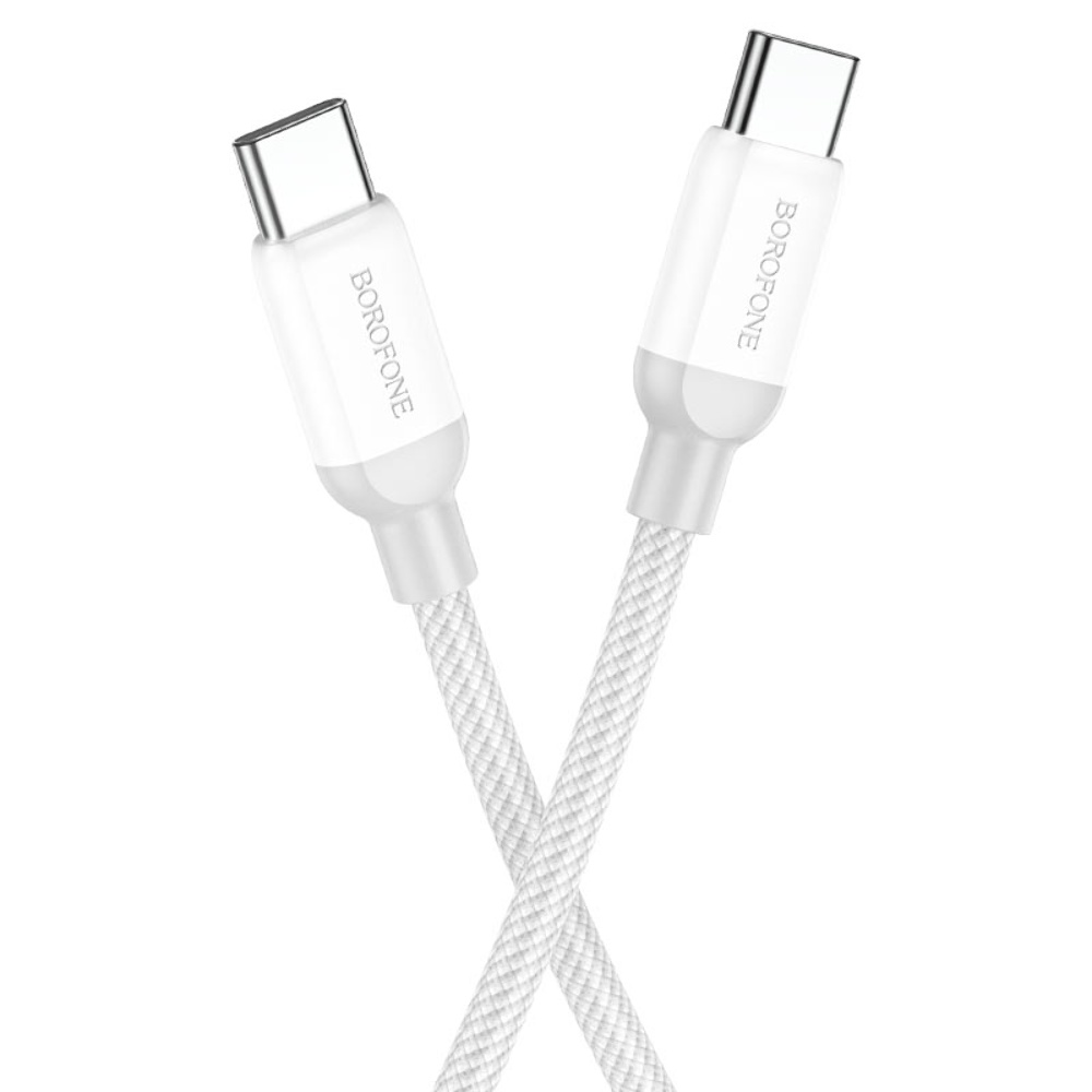 Кабель Borofone BX68 Type-C to Type-C PD 100W 2m silver | YUCA