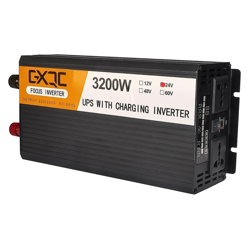 Инвертор GXQC SFX-1200W/ 3200W DC 24V - AC 220V с функцией зарядки ...